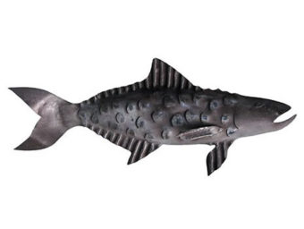 Permanent Fish Sculptures | Handmade Coastal Wall Art | Iron Fish Art